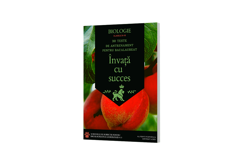 Carte cu 30 Teste de Antrenament pentru Bacalaureatul la Biologie 9-10 ...